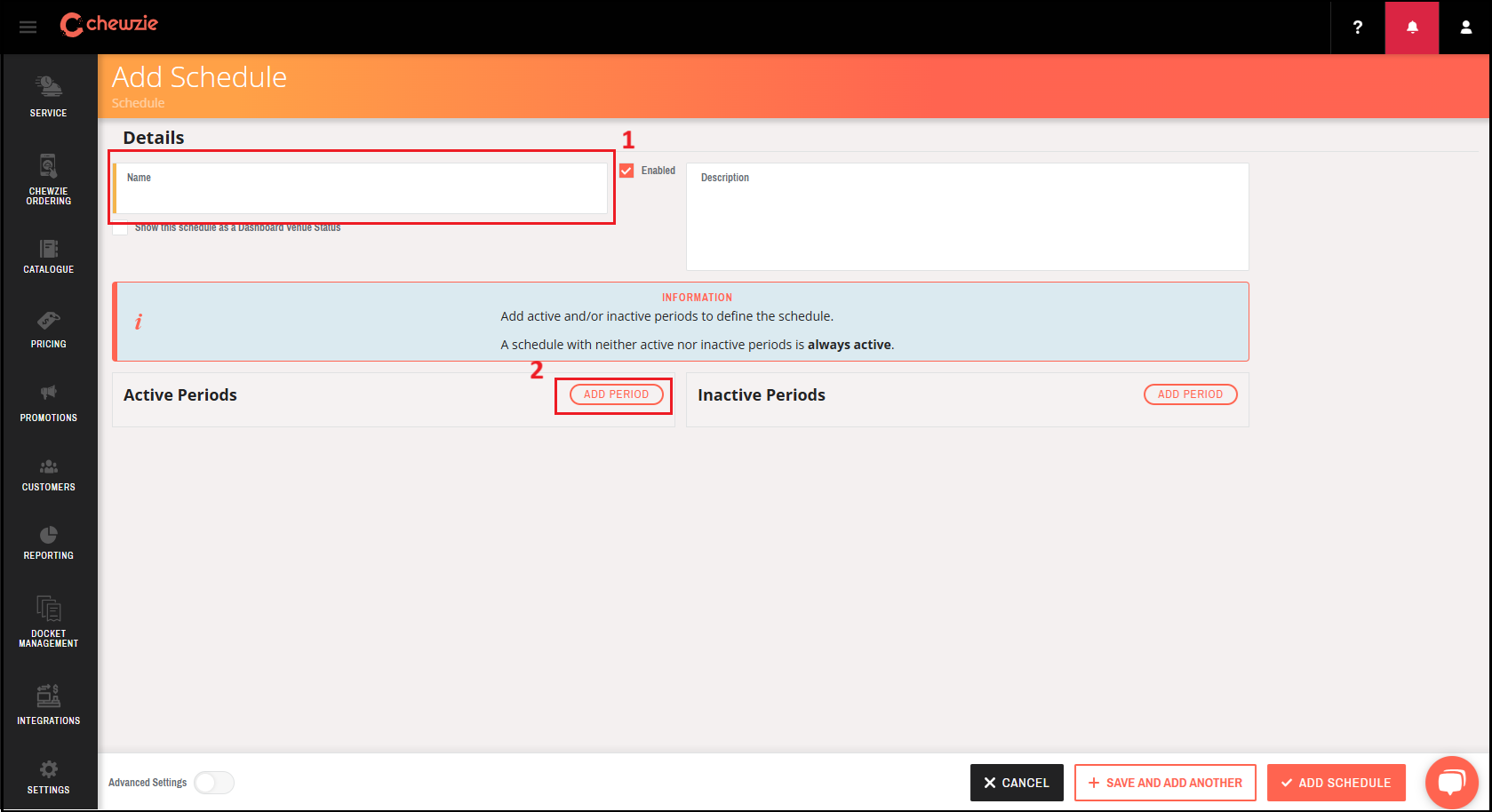 How to Create Schedules